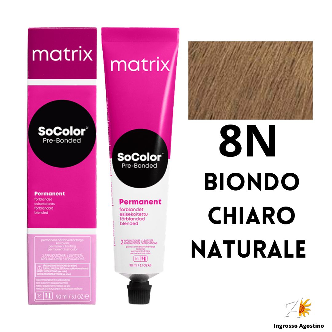 Tintura SoColor Matrix 8N Biondo Chiaro Naturale 90ml – Ingrosso Agostino