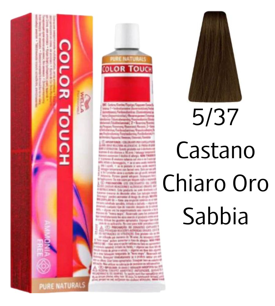 Wella Color Touch Dye 60ml 5/37 Light Brown Gold Sand – Ingrosso Agostino